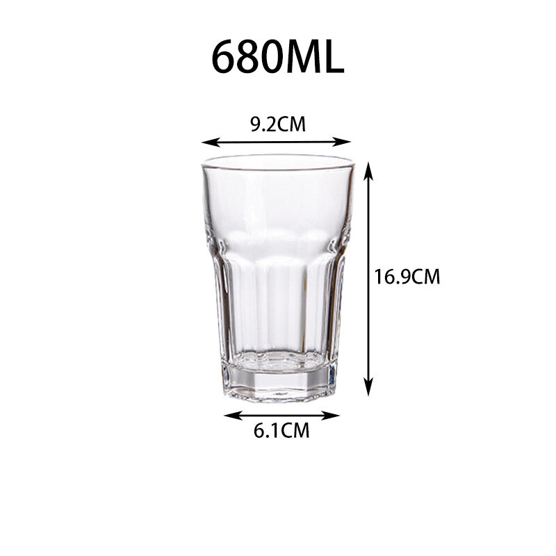 Акриловая пивная чашка для ПК, пластиковая пивная чашка, восьмиугольная чашка для бара, КТВ, устойчивая к падениям