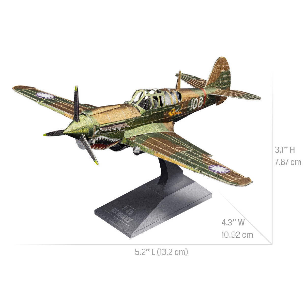 Истребитель P - 40+ Инструкции / 3D Металлическая головоломка