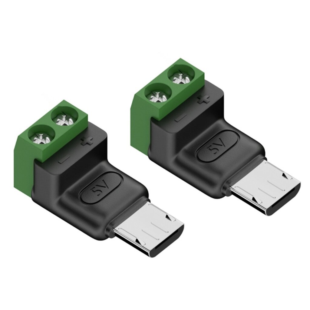 Адаптер для зарядки Micros USB без припоя с 2-контактным разъемом 5V3A для электроники