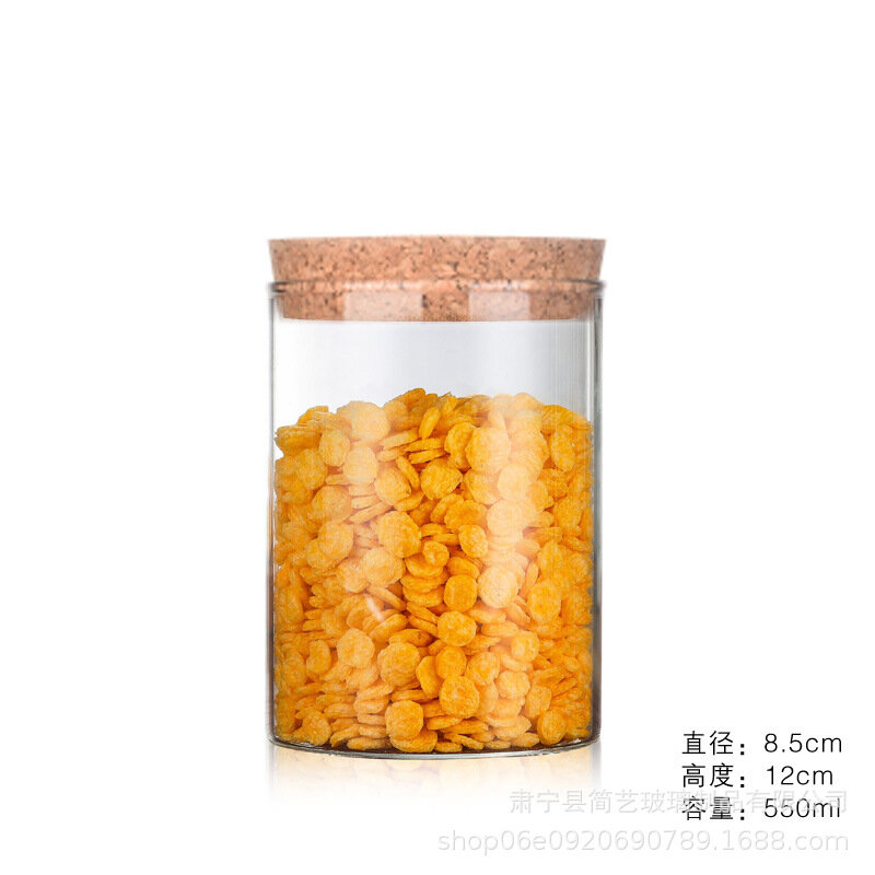 Пробка крышка стеклянный герметичный резервуар для хранения бобовых зерновых чайный резервуар упаковка герметичная