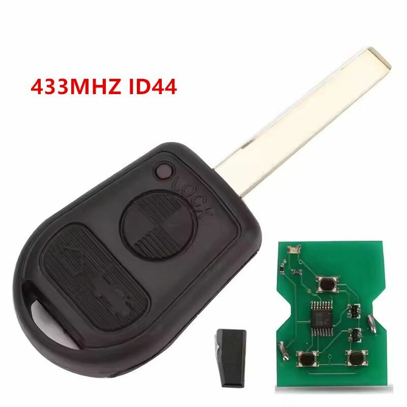 Ключ зажигания 3 кнопки 433 или ID44 HU58/HU92 для BMW 3/5/7 X5 X3 Z4 E38 E39 E46
