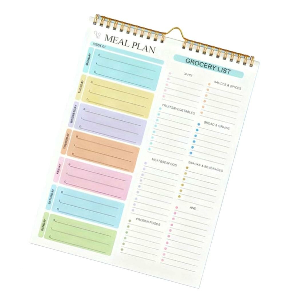 Магнитный еженедельный планер питания на 52 листа