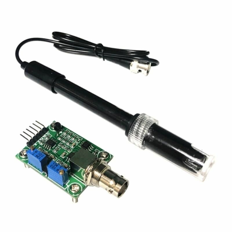 Модуль измерения уровня pH 0-14 с электродным зондом BNC, Неперезаряжаемый pH