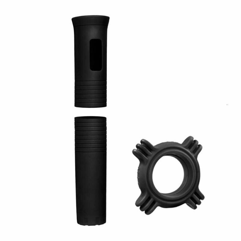 Силиконовый чехол и кольца против скольжения для микрофона, Черный