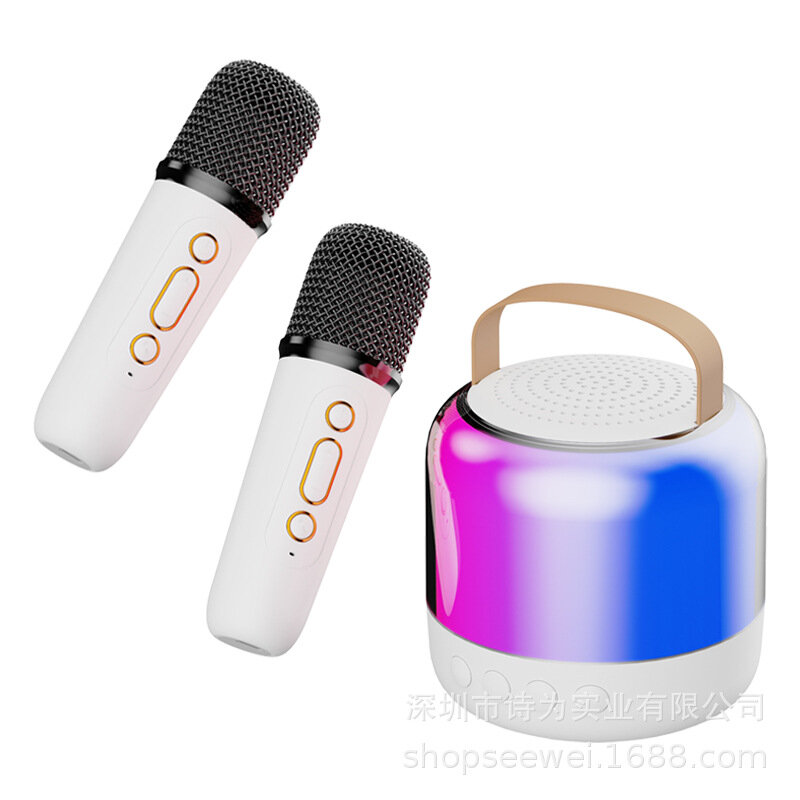 Кросс-бордерный популярный Bluetooth-динамик, портативный мини-караоке микрофон, аудио для детского караоке, домашний маленький KTV