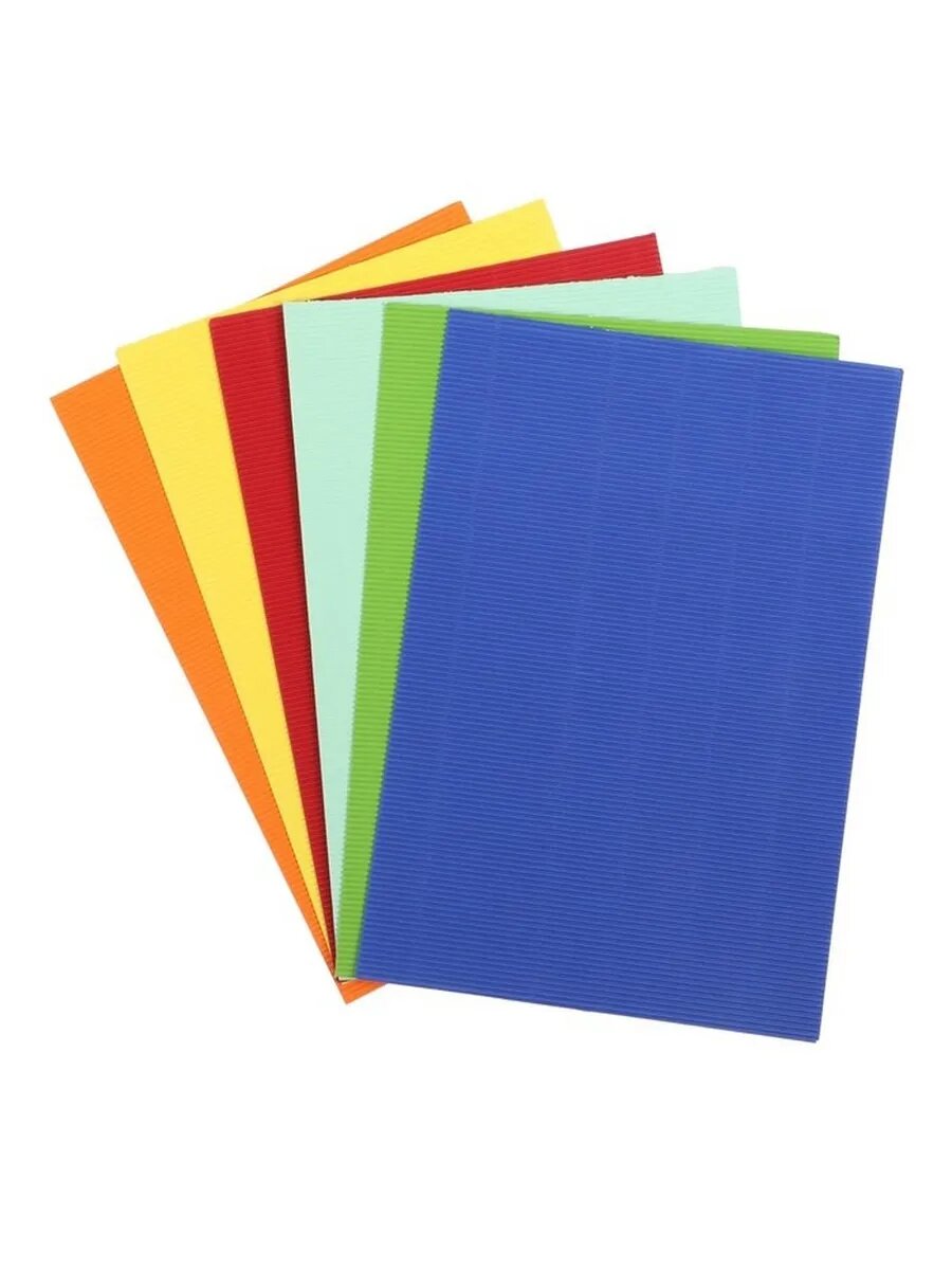 Цветной гофрированный картон для творчества