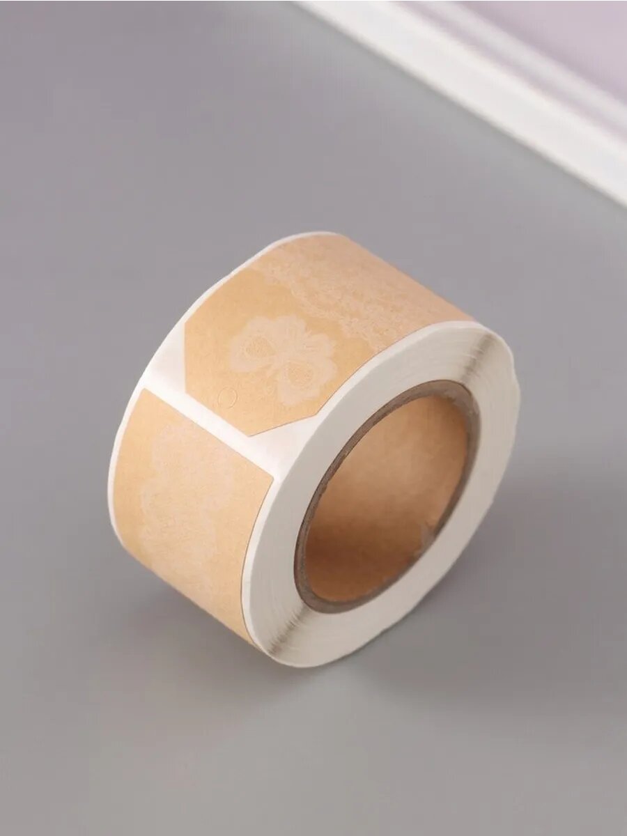 Набор крафтовых бирок с кружевом, 200 шт