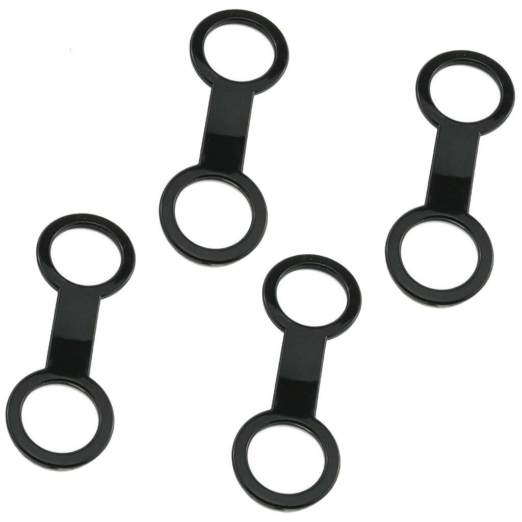 Крепление для ремешка маски для подводного плавания, 4 шт, Черный