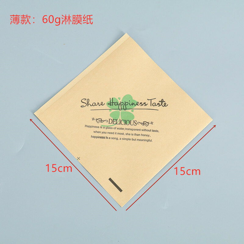 Крафт-бумажный треугольный пакет, одноразовый маслостойкий бумажный пакет, удобная упаковка для еды, мяса, булочек