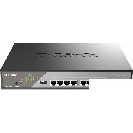 Управляемый коммутатор 2-го уровня D-Link DSS-200G-10MPP/A1A