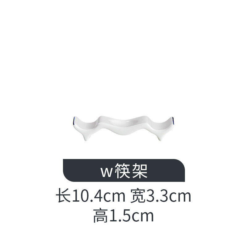 Бытовая простая синяя кромка чистая белая пластина костяной фарфор посуда свежий творческий ретро керамическое блюдо