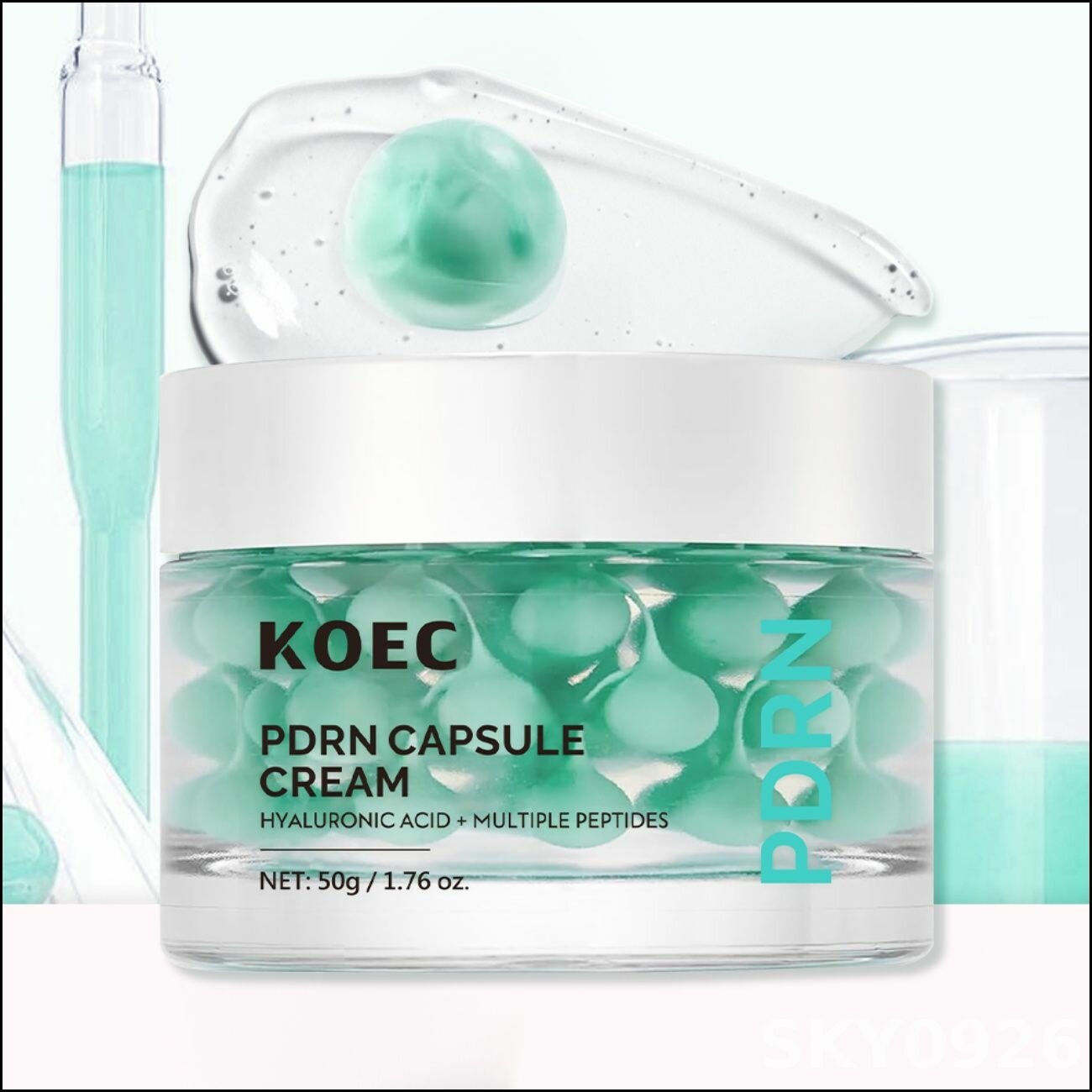 Крем в капсулах PDRN уплотняющий, объемный и питательный увлажнитель для лица, выравнивающий тон кожи, обеспечивающий сияющее увлажнение для всех типов кожи