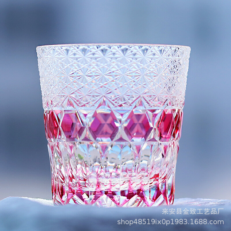 Набор хрустальных бокалов для виски Edo Kiriko ручной работы, высококачественные бокалы для алкоголя в подарочной коробке, напрямую от производителя