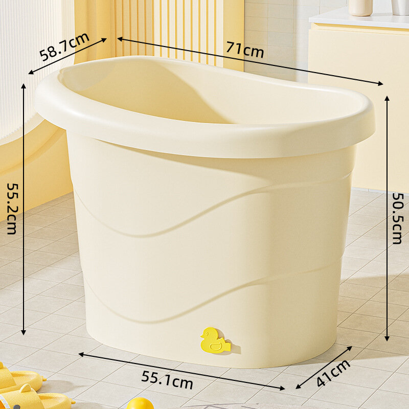 Детская пластиковая ванночка для ванной, ванночка для купания младенцев, утолщенная ванночка для замачивания, большая ванночка для детей