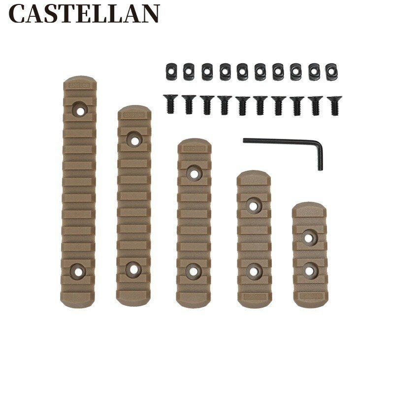 2026 Хит продаж на международных рынках: Нейлоновые пластины для рельсов MLOK, Нейлоновые полоски для рельсов M-LOK, набор из 5 предметов, хит продаж на AliExpress.