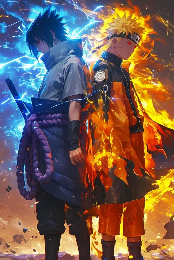 Алмазная Картина "Наруто" 40х50 См Алмазная Вышивка / Картина Стразами Подарков