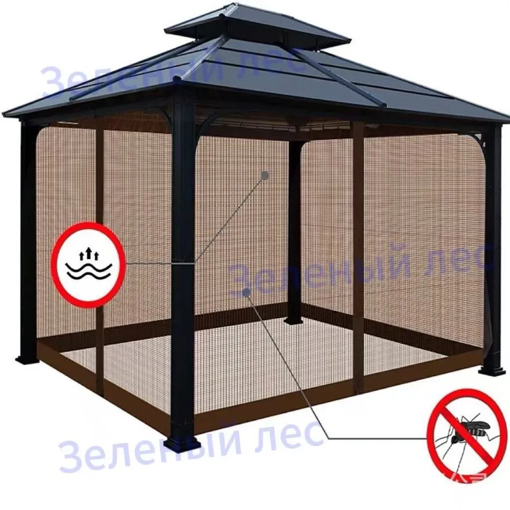 Беседка-палатка, москитная сетка, садовая палатка, наружная сетка от насекомых