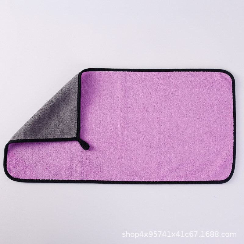 Автомойка полотенце для салона красоты Фиолетовый [Улучшенное двустороннее шифрование]_30*30CM
