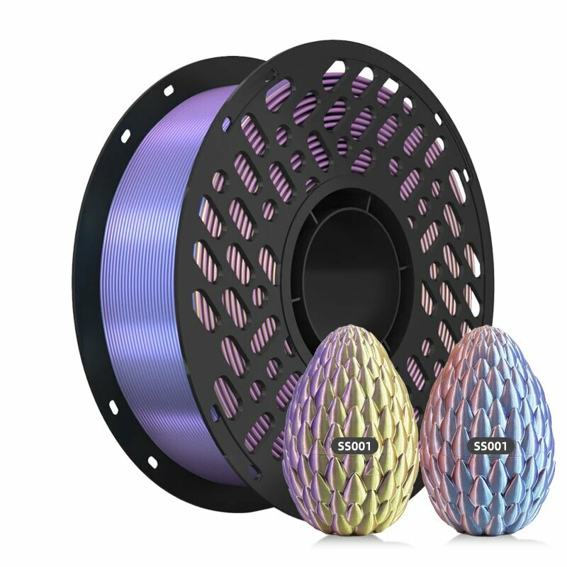 CaiLab 1 кг, 4 цвета, меняющая нить PLA для 3D-принтера 1,75 мм для 3D-принтера Bambu Lab PLA + Печать, четырехцветный градиент