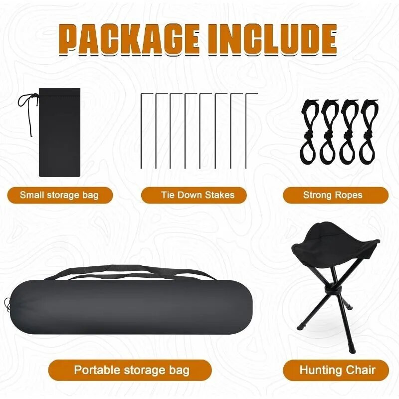 Засидка для охоты 2024 UPGRADED HUNTING BLIND Fearless of inclement weather Водонепроницаемый Анти-холодный Ветрозащитный — фото 1