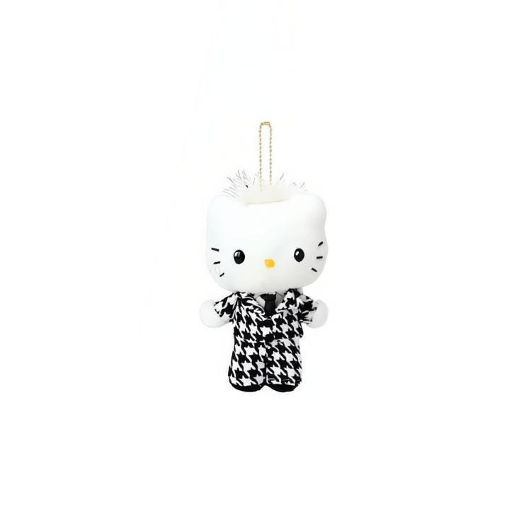 Санрио Houndstooth Collection Hello Kitty Hello Kitty Плюшевые брелки Маленький Высокий