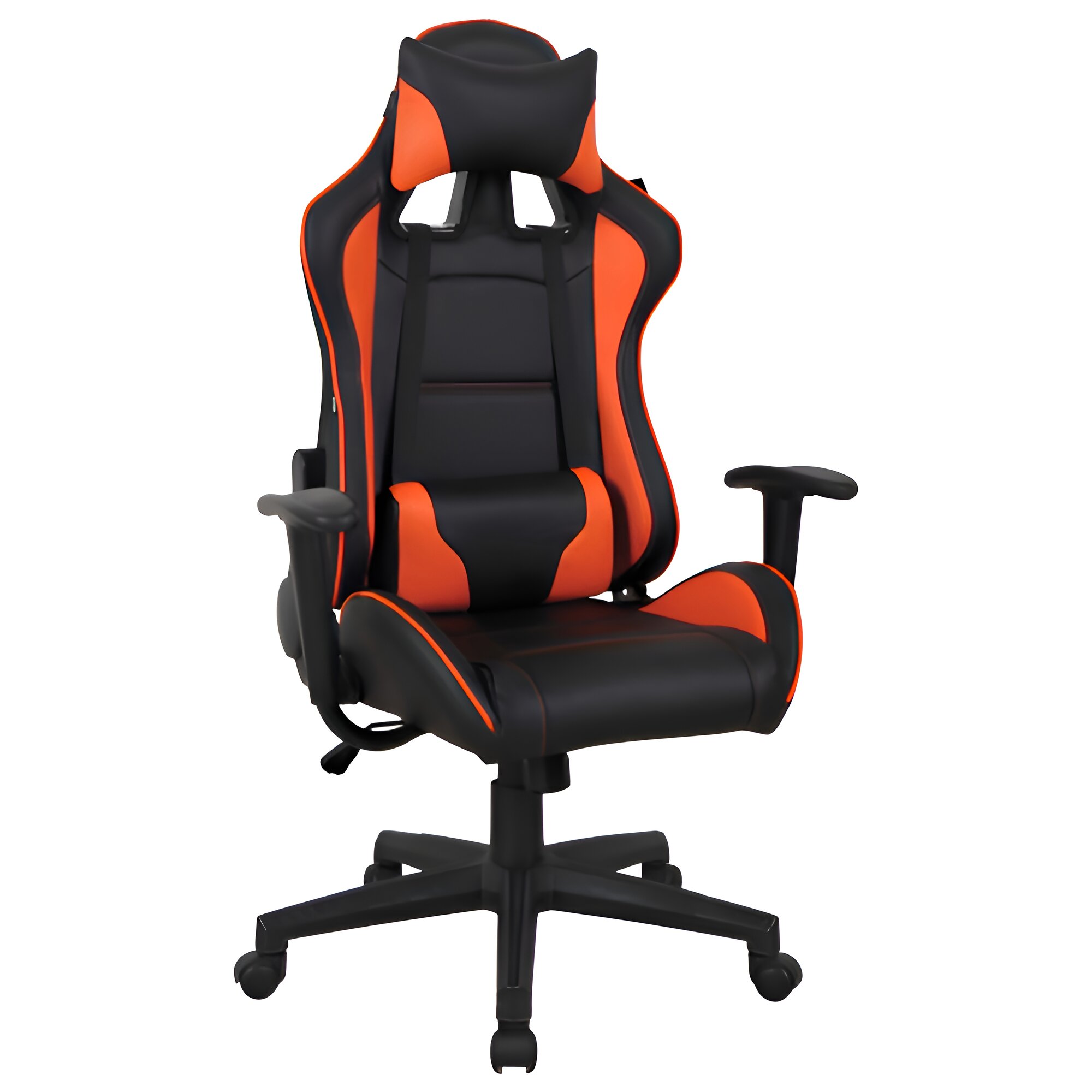 Кресло компьютерное Brabix GT Racer GM-100, black/orange, 120 кг