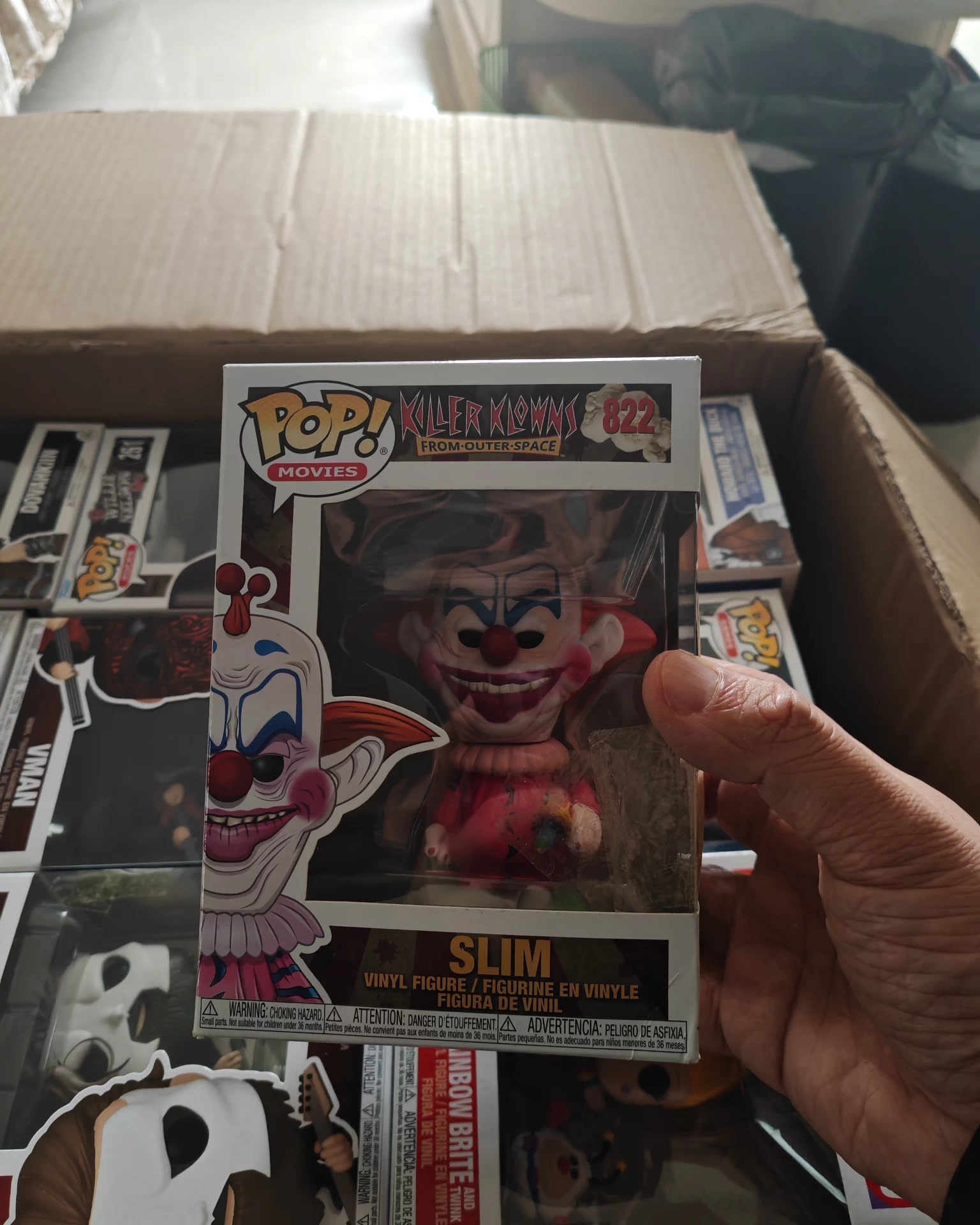Фигурка ! Killer Klowns from Outer Space Slim №822 — космический клоун из хоррор фильма