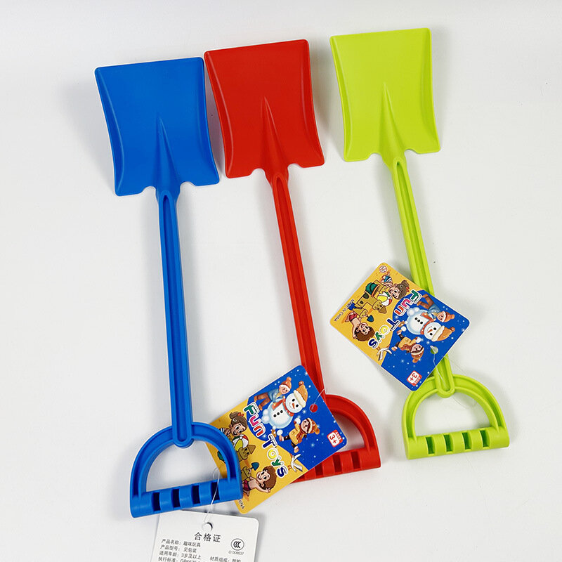 Детская большая утолщенная пластиковая интегрированная пляжная лопата, игрушка для снега, игрушка для копания песка на пляже, инструмент для игры в почве и снеге