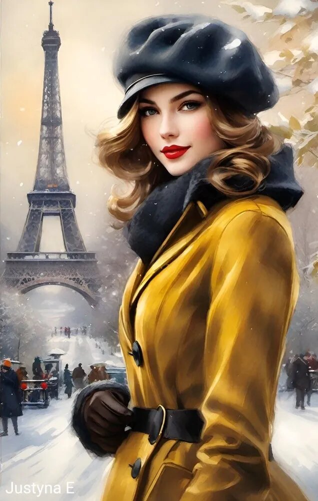 Алмазная Мозаика "Девушка В Шляпе" 40x50 См Алмазная Вышивка / Картина Стразами Подарков / Украшения