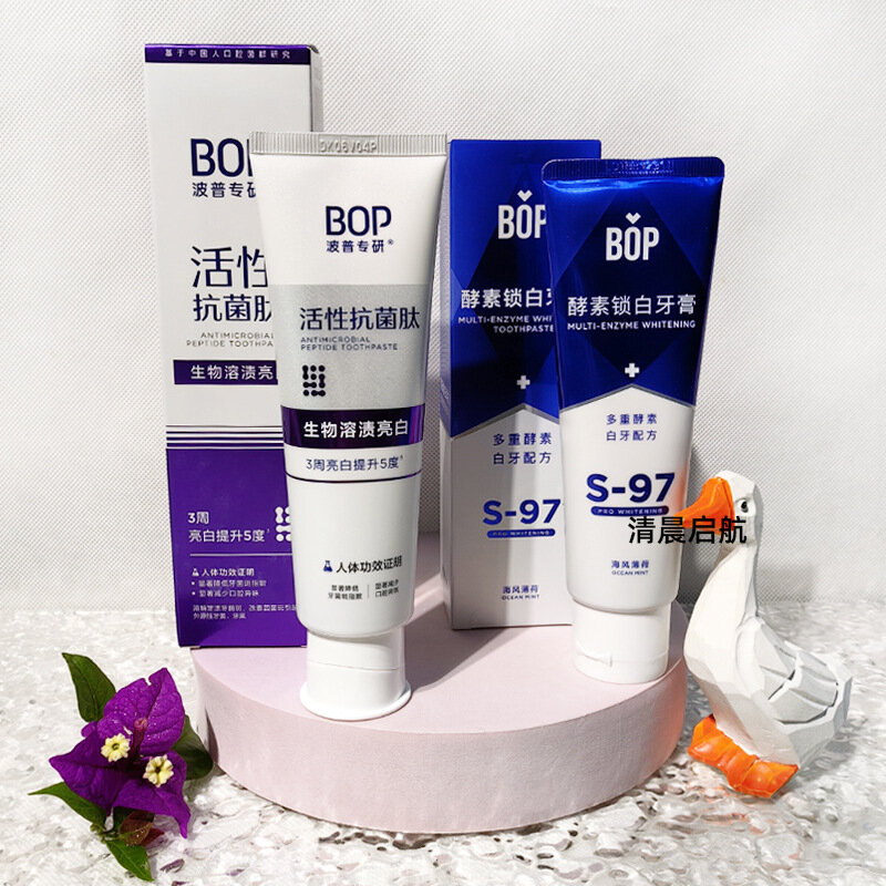 ⭐Зубная паста Bop, оптовая коробка для взрослых и детей, домашняя активная антибактериальная пептидная паста с фтором для свежего дыхания⭐