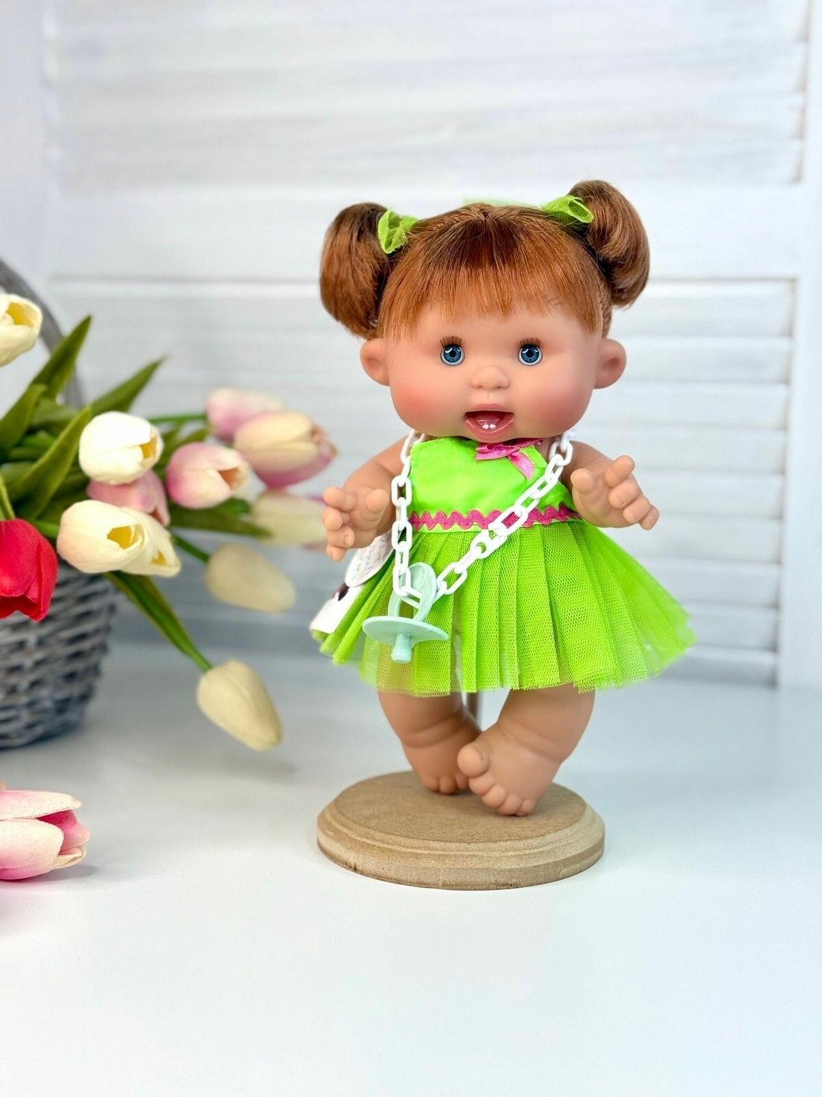 Пупс Nines 26 см PEPOTE с закрывающими глазками