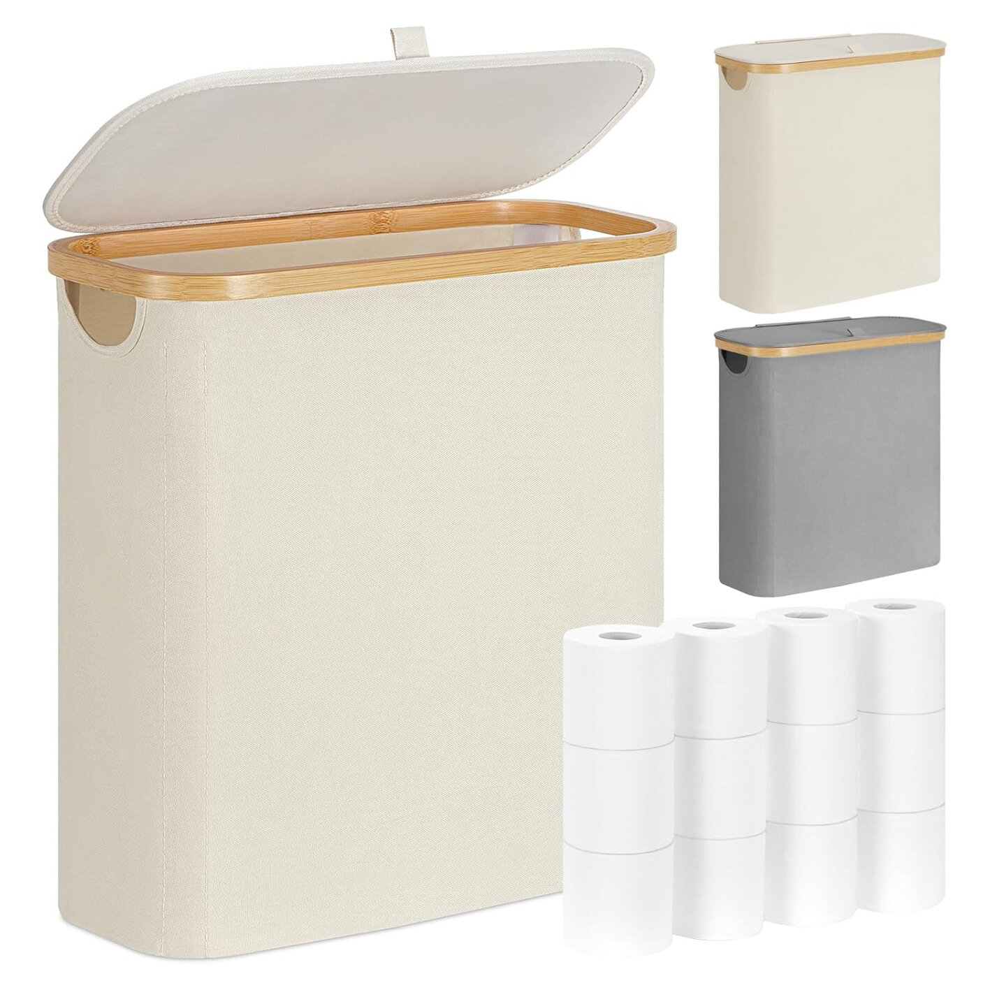 Коробка для хранения туалетной бумаги с крышкой, бамбуковый держатель для туалетной бумаги, высококачественная корзина для хранения бумаги в ванной, настраиваемая