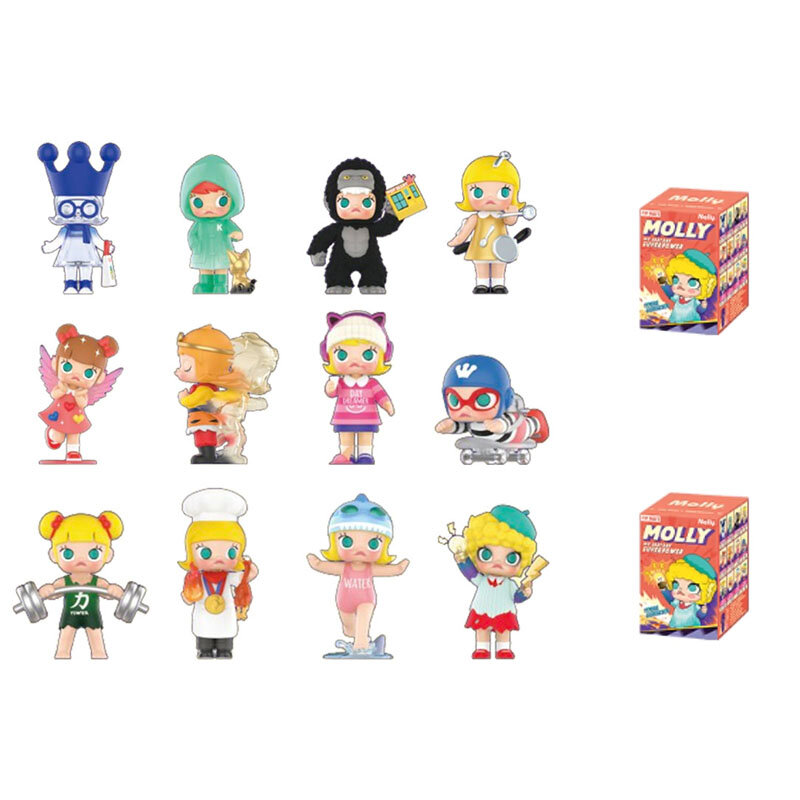Коллекционные фигурки унисекс POP MART Molly Instant Superpower, 2 шт.