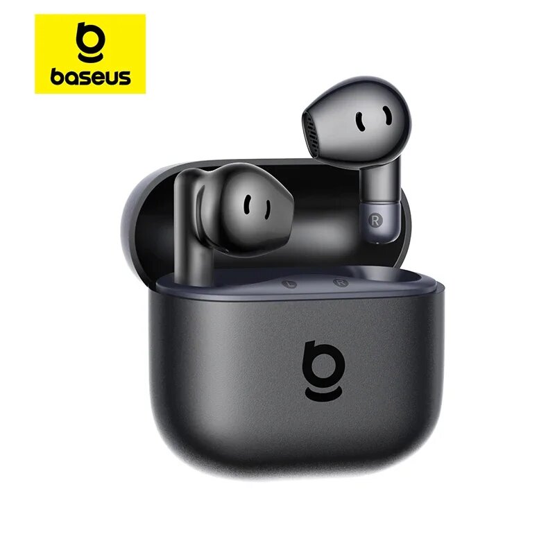 Беспроводные наушники Baseus Bass BS2 Lite, объемный звук, черный