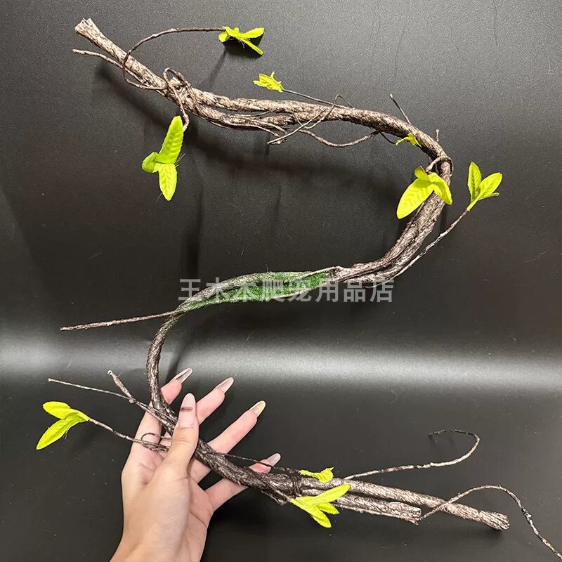 Рептилия домашнее животное лес резервуар ландшафтный дизайн искусственная гибкая намотка ветка дерево виноградная