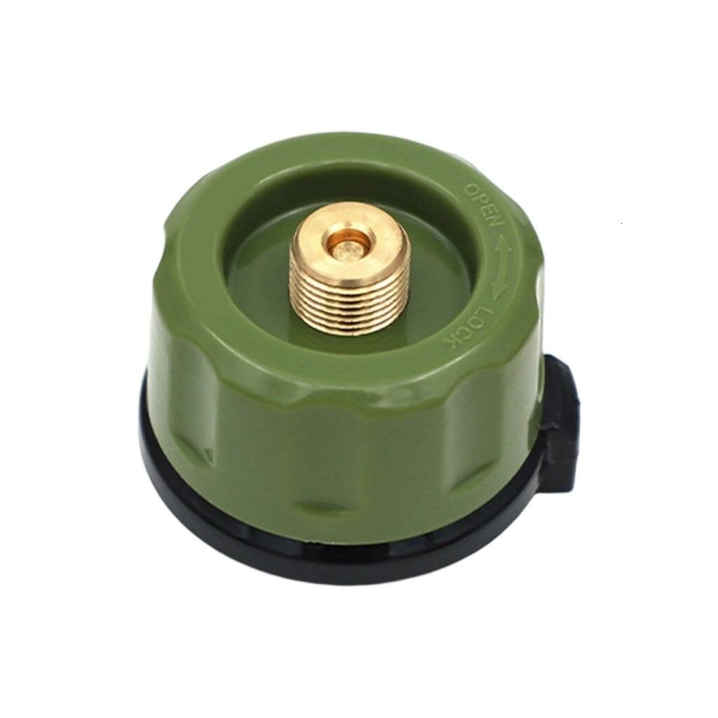 Адаптер для газового баллона с уплотнительными кольцами, Зеленый