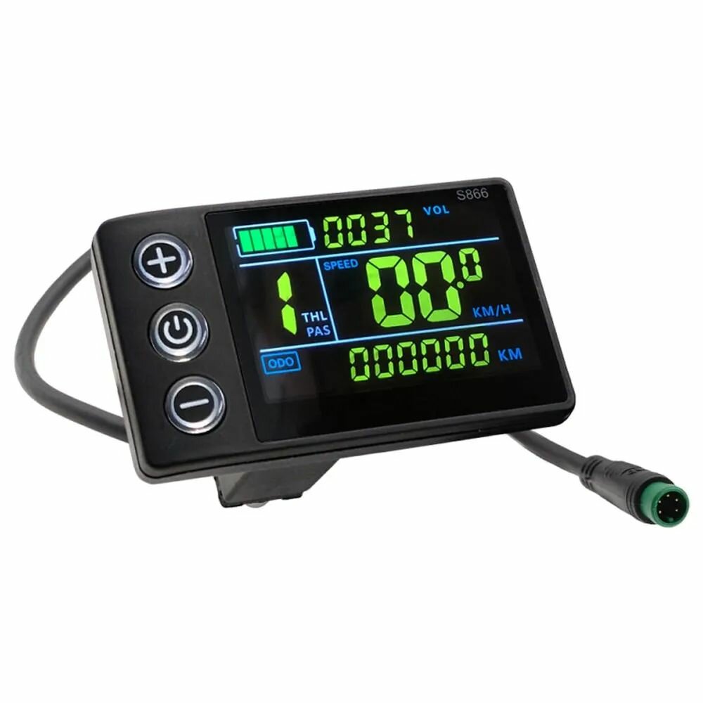 Дисплей для электровелосипеда S866, поддержка 24V/36V/48V