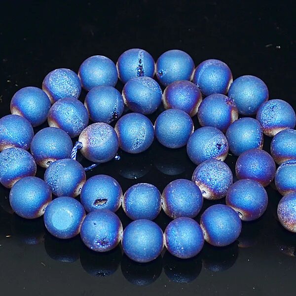 Круглые бусины из кварцевого агата MOON BEADS DQAB01 8 10 12 мм 8mm 48Pcs, a