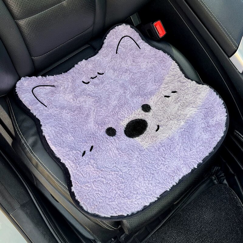 Фиолетовая высококачественная накидка на сиденье для автомобиля West Highland, зимняя плюшевая новая модная накидка на