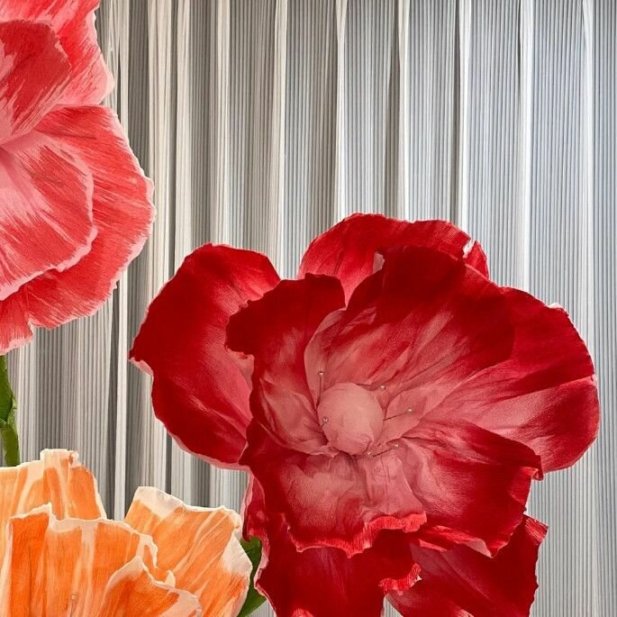 Свадебные бумажные цветы, искусственные гигантские украшения, китайское свадебное оформление, искусственные цветы, напольные свадебные цветы, искусственные цветы для оформления сцены