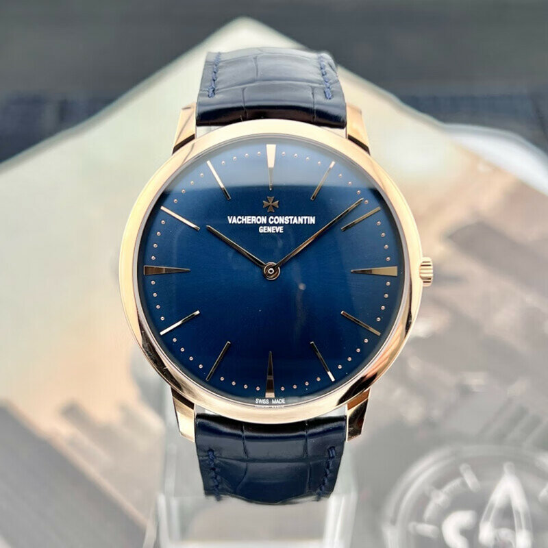[Подержанные 99 новых] Неиспользованные полные комплекты мужских часов Vacheron Constantin серии Heritage Диаметр 40 мм Механические часы из розового золота 18 карат с ручным управлением Роскошные