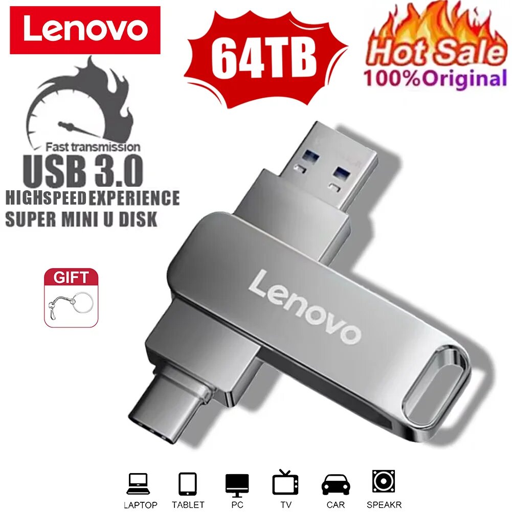 Lenovo USB-накопитель 64 ТБ 1TB