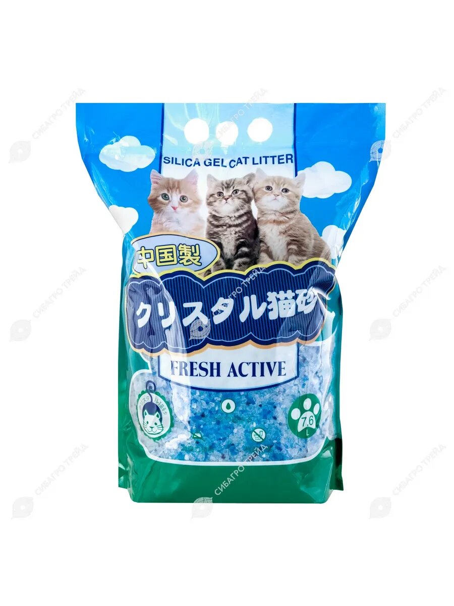 Наполнитель HAKASE AREKKUSU Fresh Active Силикагелевый 7,6л