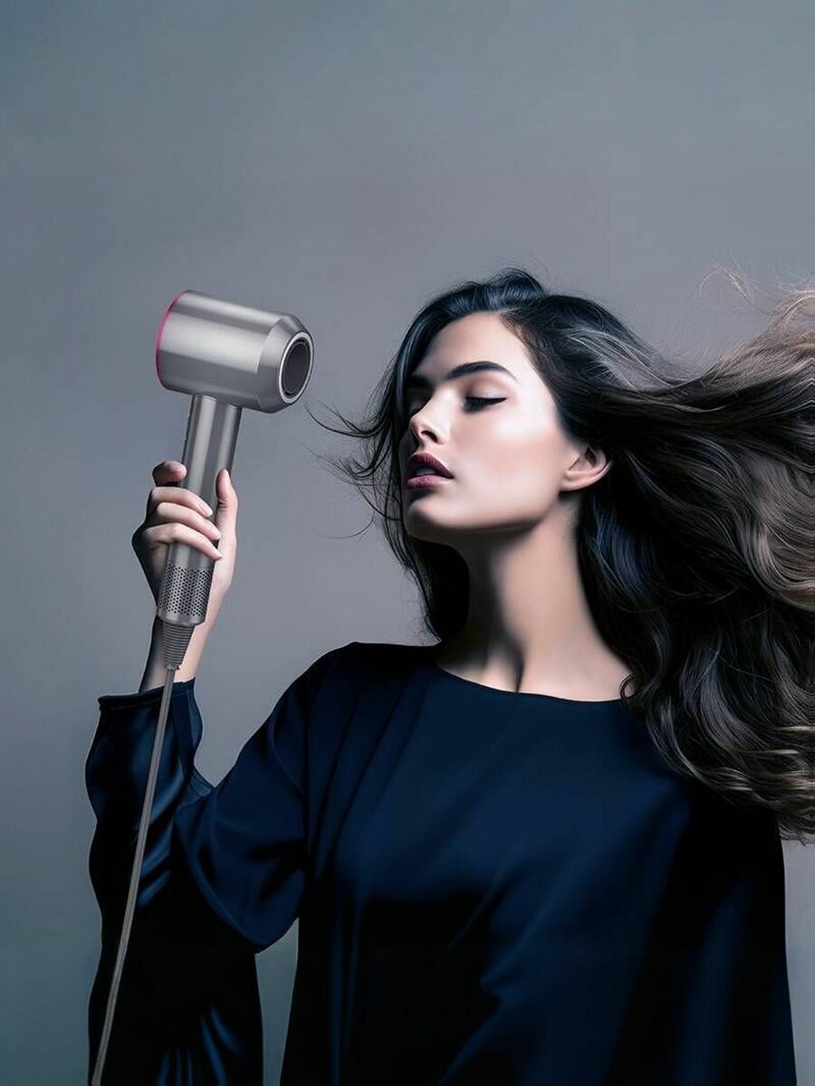 Фен для волос HOCO HP11 Plus, мощность 1600Вт, 3 режима, розовый