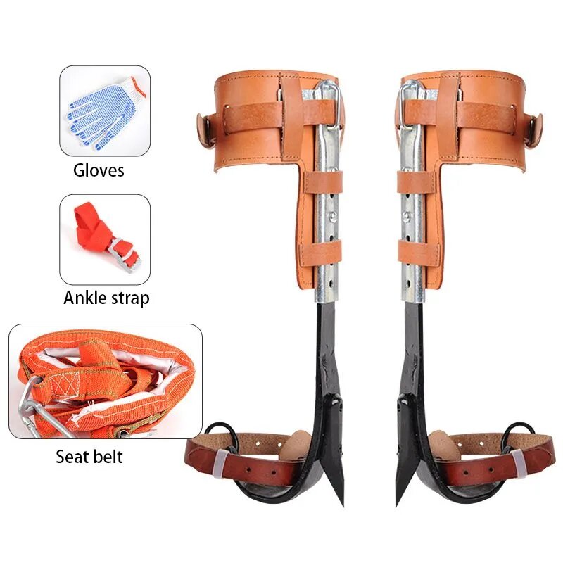 Обвязка альпинистская для арбористики, алюминий, коричневый цвет