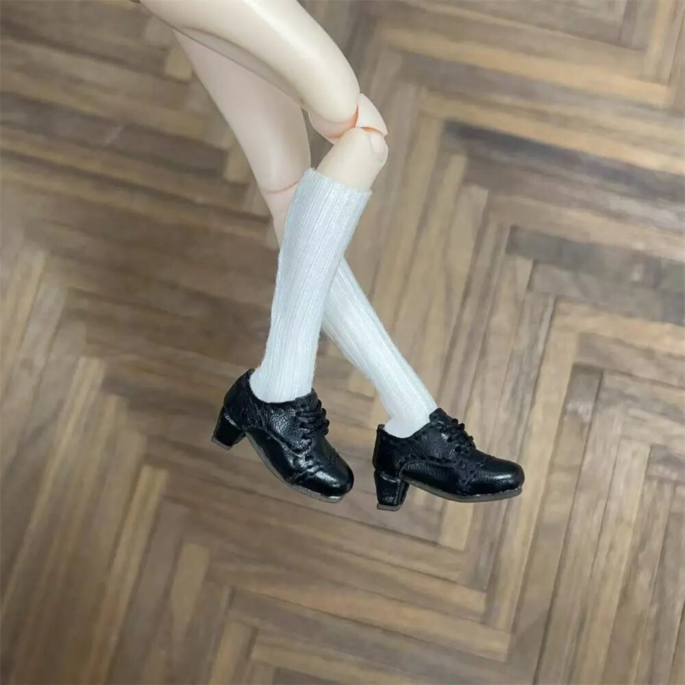 Аксессуары для кукол Azone/OB22 кожаные туфли Белый, High-heel