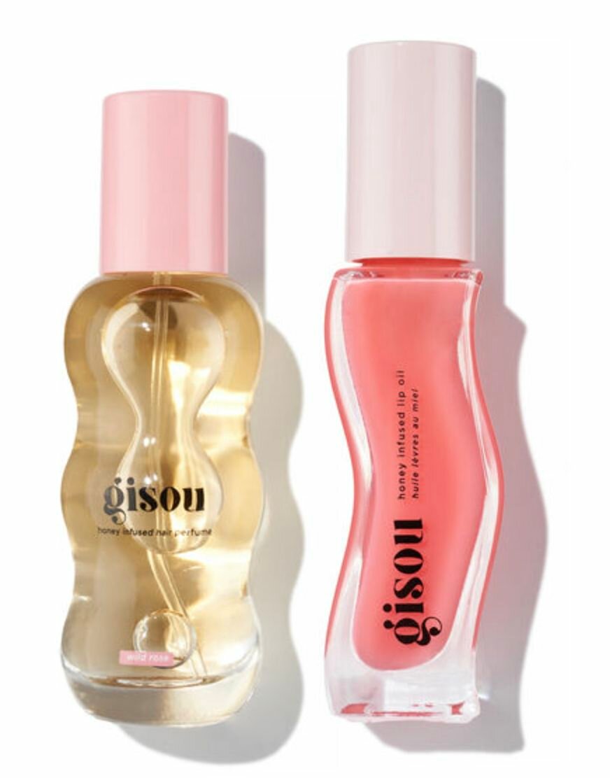 Gisou Berry & Bloom Kit - Подарочный набор (масло для губ + парфюм для волос)