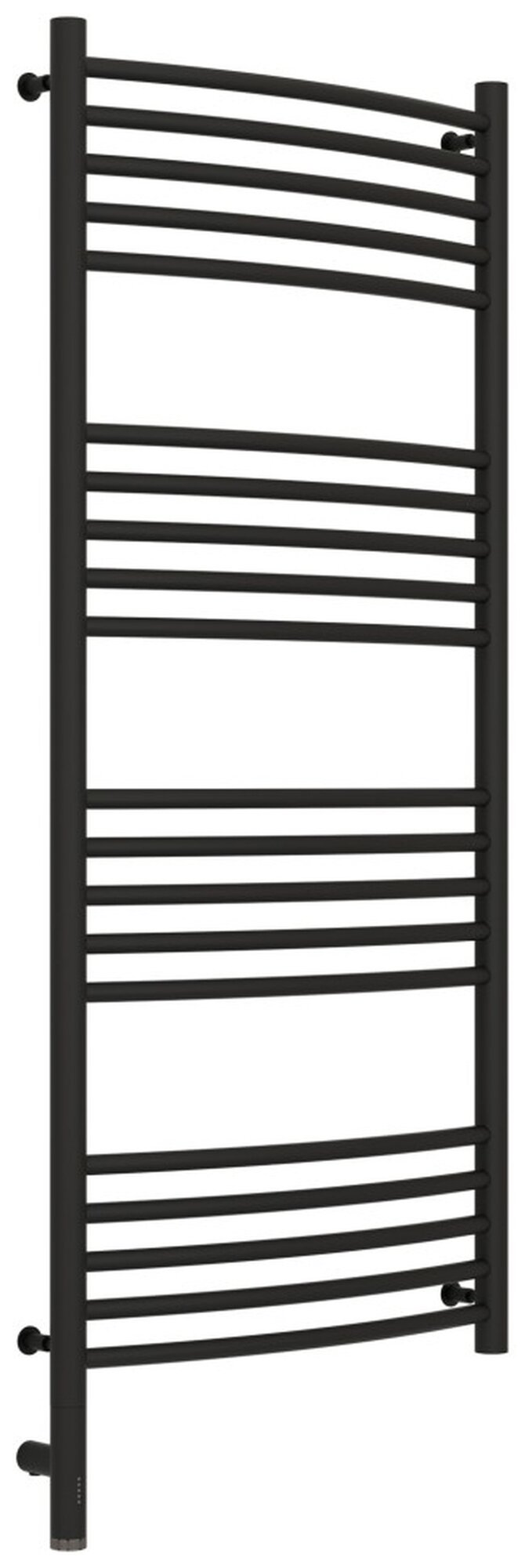 Полотенцесушитель "Богема 3.0", нержавеющая сталь, окрашенный, муар черный, 120x50 см