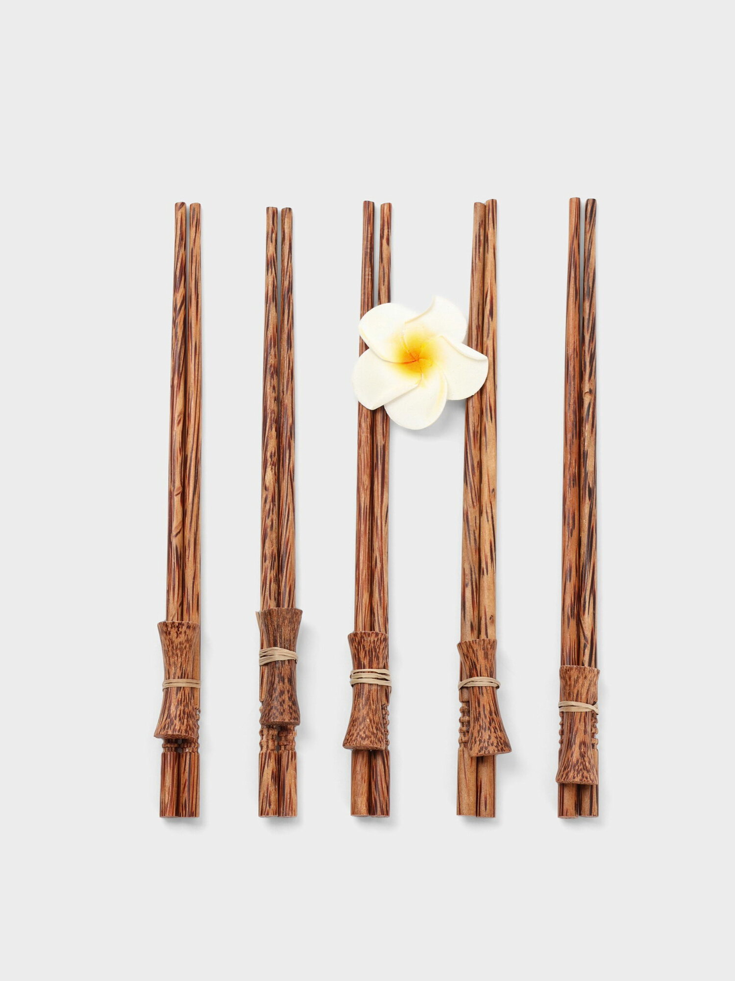 Палочки китайские "Трапеза", 5 пар, 23x7.5x1.5 см, кокос, вид: палочки