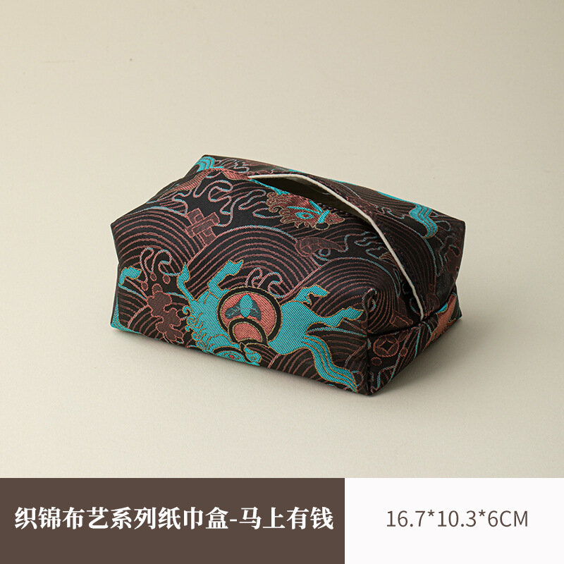 Китайская ретро коробка для салфеток, легкая роскошь, держатель для салфеток, тканевый чайный столик, чехол для салфеток для гостиной, домашнего использования